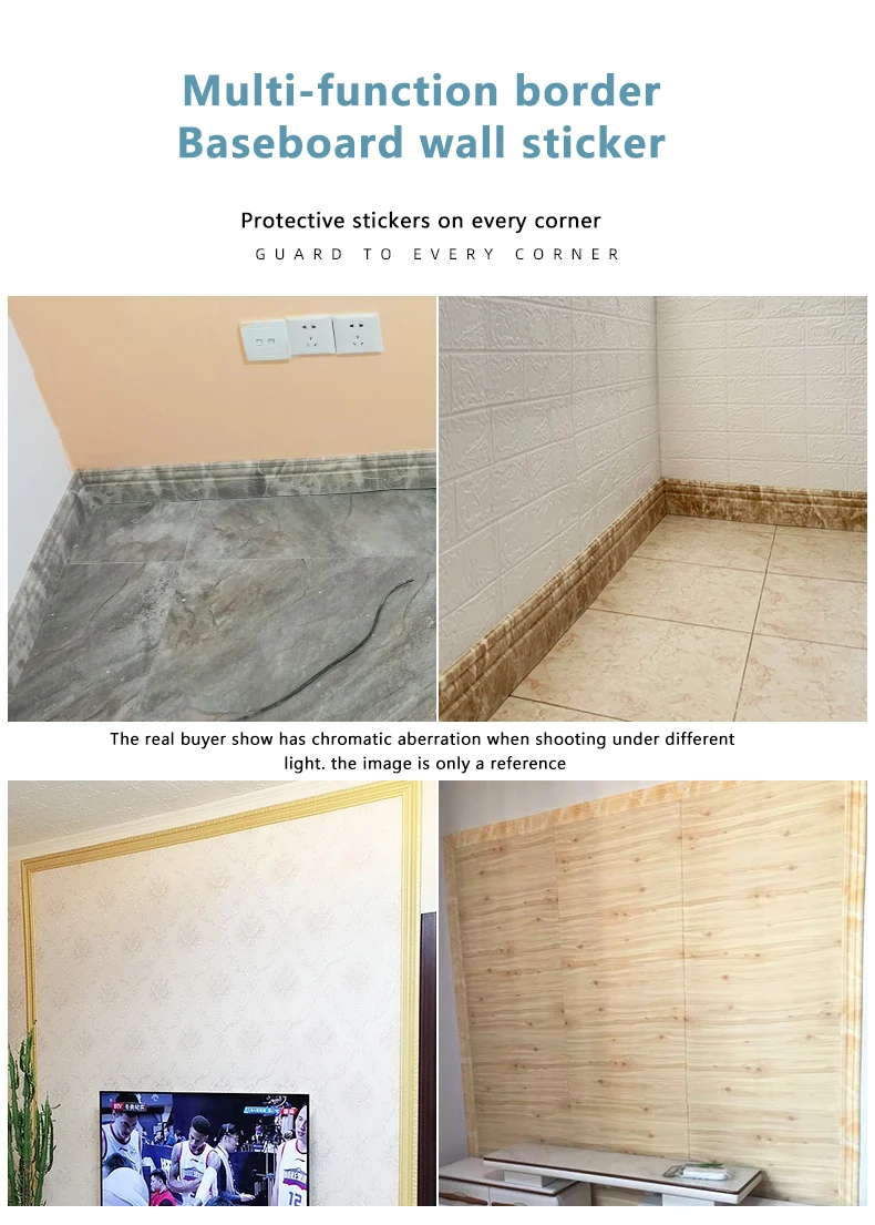 Papier peint,Papier peint décoratif d'angle ,cadre de jupe,imperméable ...