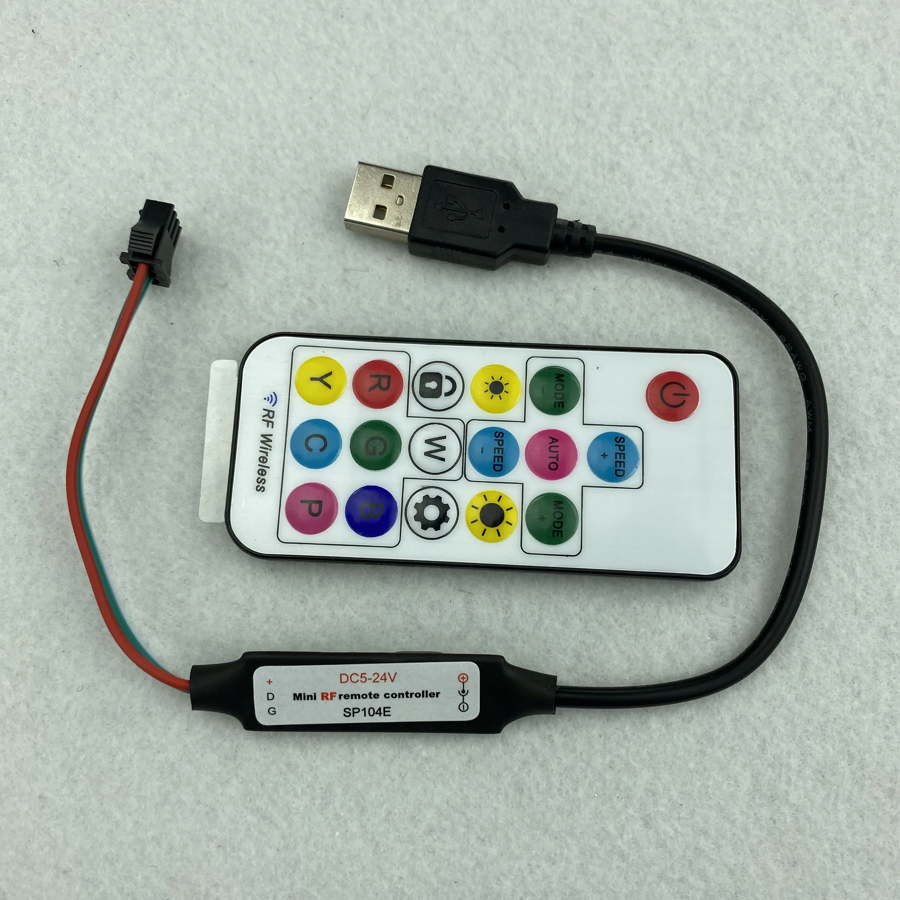 SP104E USB; LED simple pixel controller;USB connector for power input ...