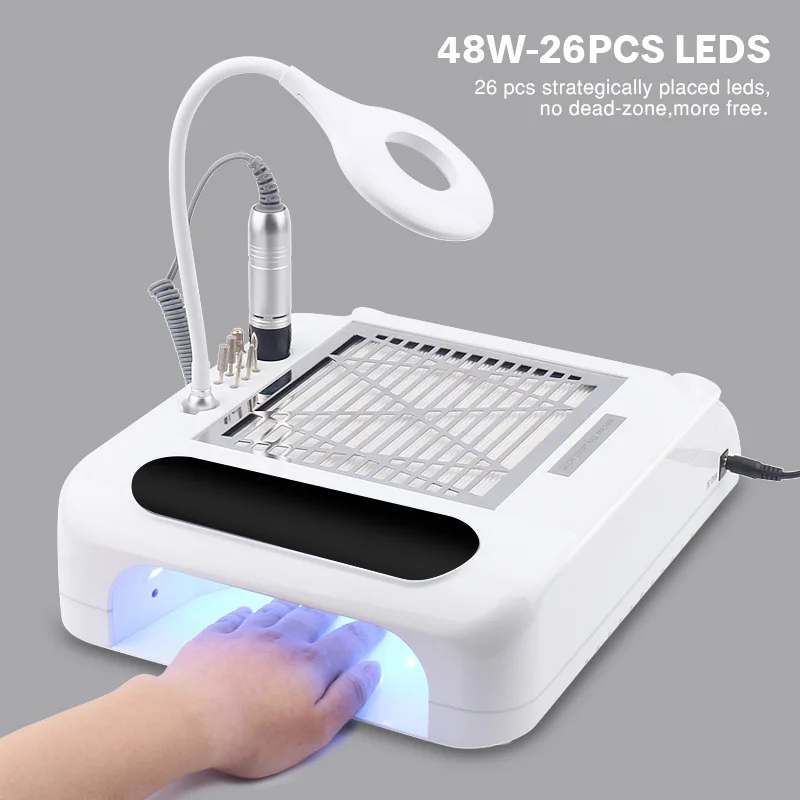 Six-in-one-nail-machine-48W-phototherapy-machine-polishing-vacuum ...