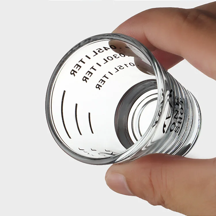 VERRE DOSEUR,Black-90ml--Tasse à mesurer expresso en verre, 30-60-90 ML ...