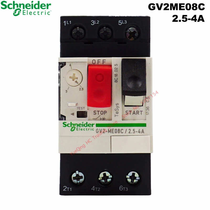 Schneider Electric Gv2-me08c 2.5-4a Motor Thermal Magnetic Gv2me08c 08c ...