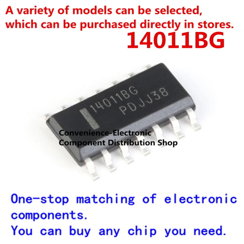 10 unids/pack 14011BG SMD MC14011BDR2G SOIC 14 quad 2 input NAND gate ...