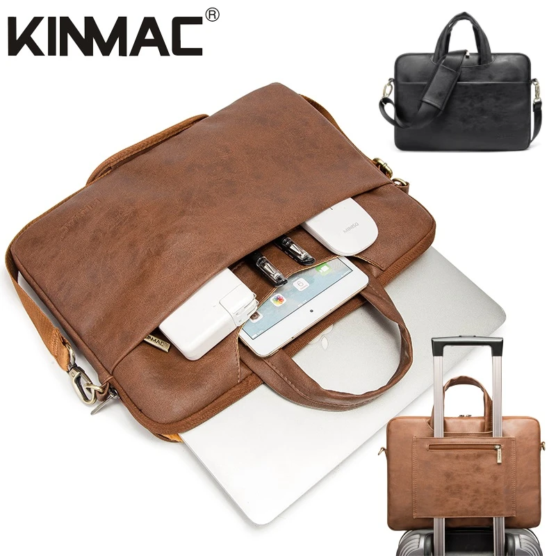 Kinmac Brand Messenger Handbag Laptop Bag 13,15.6 Inch,pu Leather ...