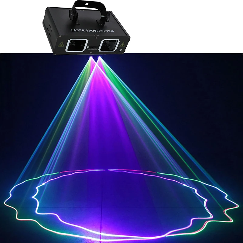 Dj-Light-Hot-Sales-2-Lens-Red-Green-Blue-RGB-Beam-Laser-By-DMX-512 ...
