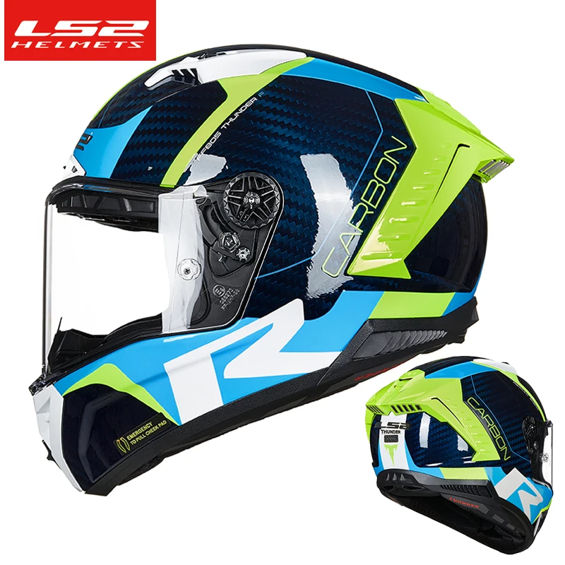 LS2 THUNDER full face helmets cascos para moto ls2 ff805 racing carbon ...