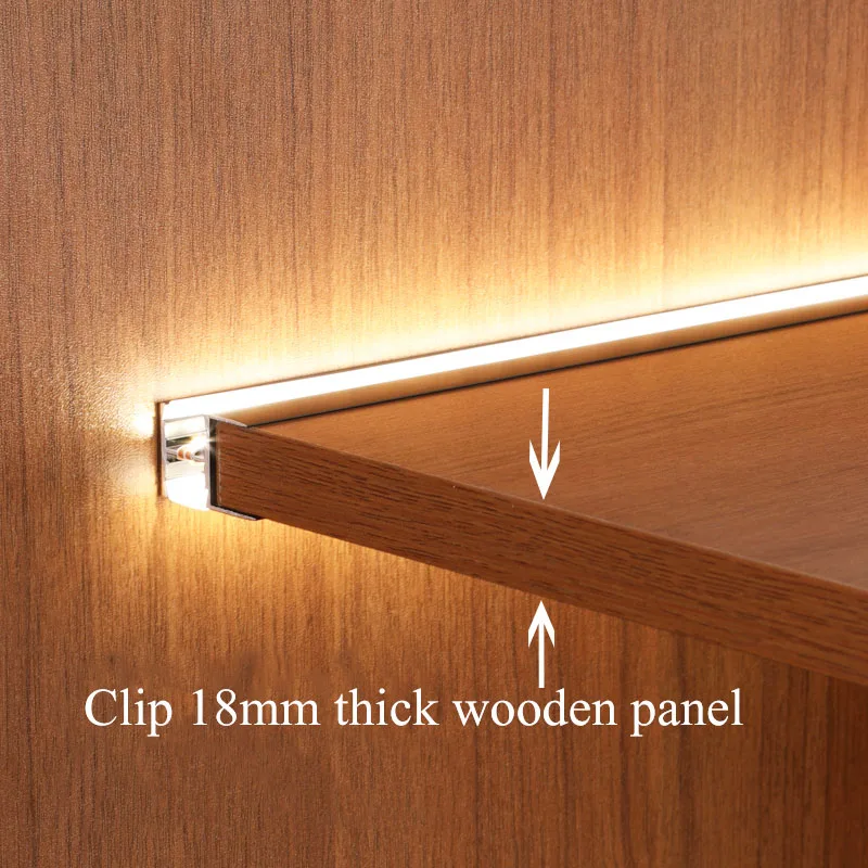 30-120cm Under Cabinet Shelf Light Fit 18mm Wooden Panel Up-down ...