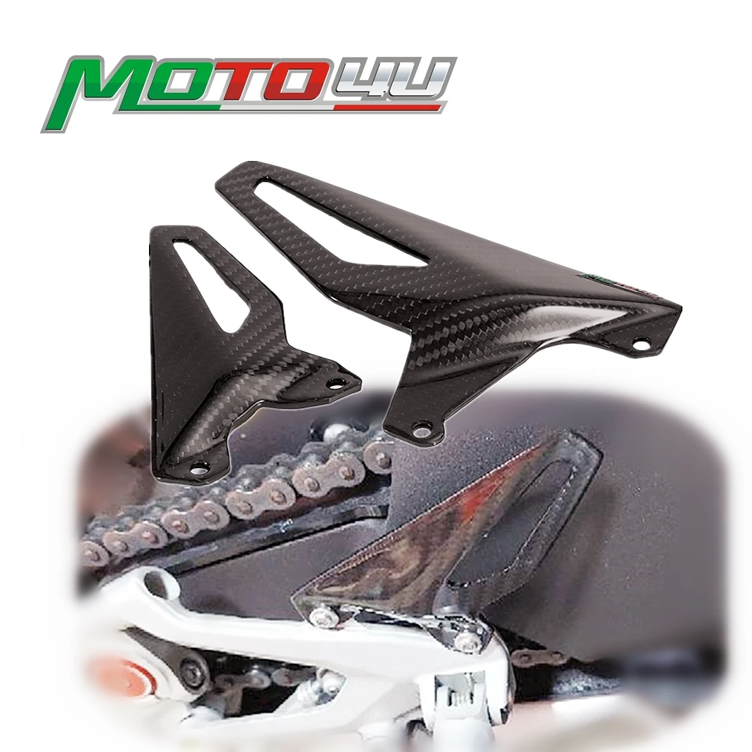 100% Carbon Fiber Motorcycle Heel Guard Rearset Plate Foot Peg ...