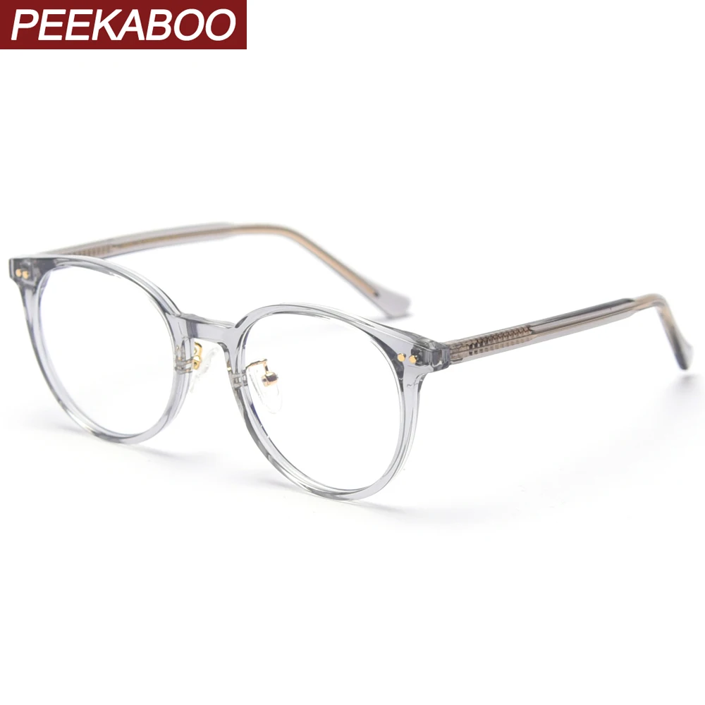 Peekaboo-korean-style-round-glasses-frame-men-blue-light-blocking-TR90-optical-fashion-spectacle ...