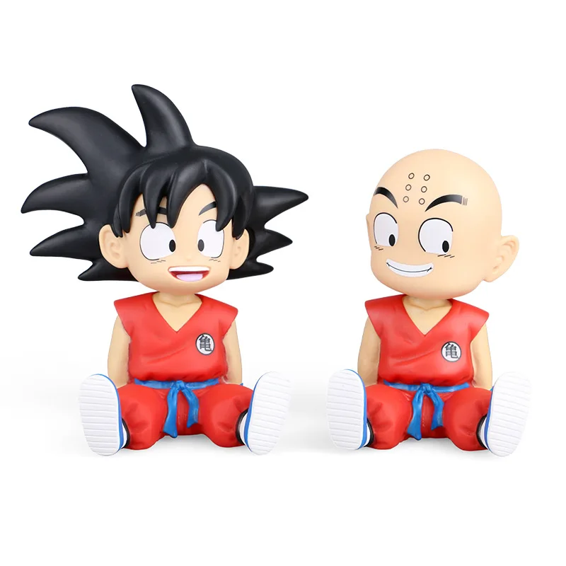Dragon Ball Z Goku Piggy Bank Money Box Goku Kuririn Figure Saving Coin ...