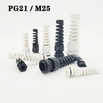 Nylon Cable glands PG21 M25 waterproof cable connectors thread gland ...
