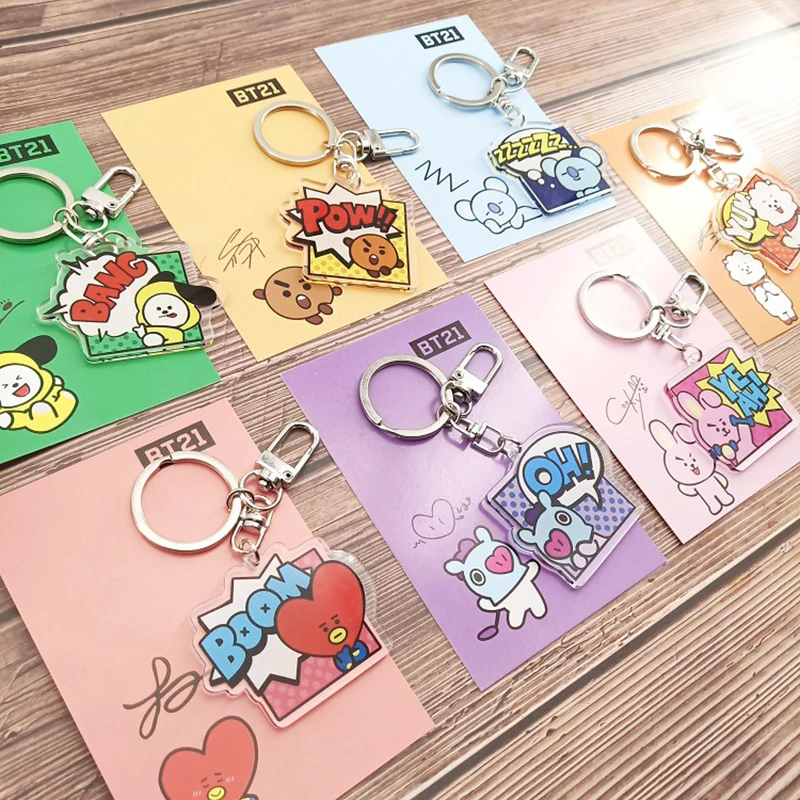 Bangtan Boys COLOR IZ KPOP IZONE Key Ring K-pop Key Chain Acrylic ...