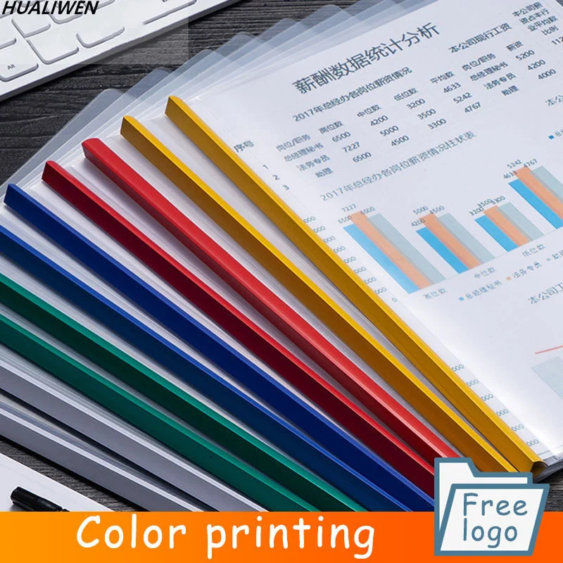 10-Pieces-Color-Transparent-Draw-Rod-Folder-File-Report-Resume-Folder ...