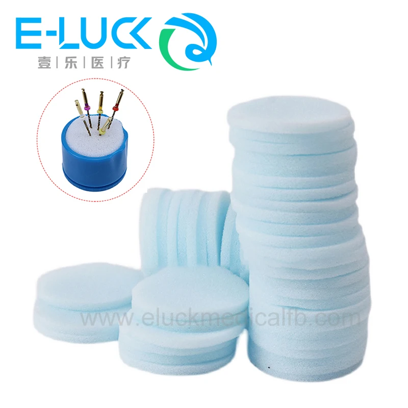 50Pcs Disposable Clean Sponge Dental Endo Files Clean Stand Replacement ...