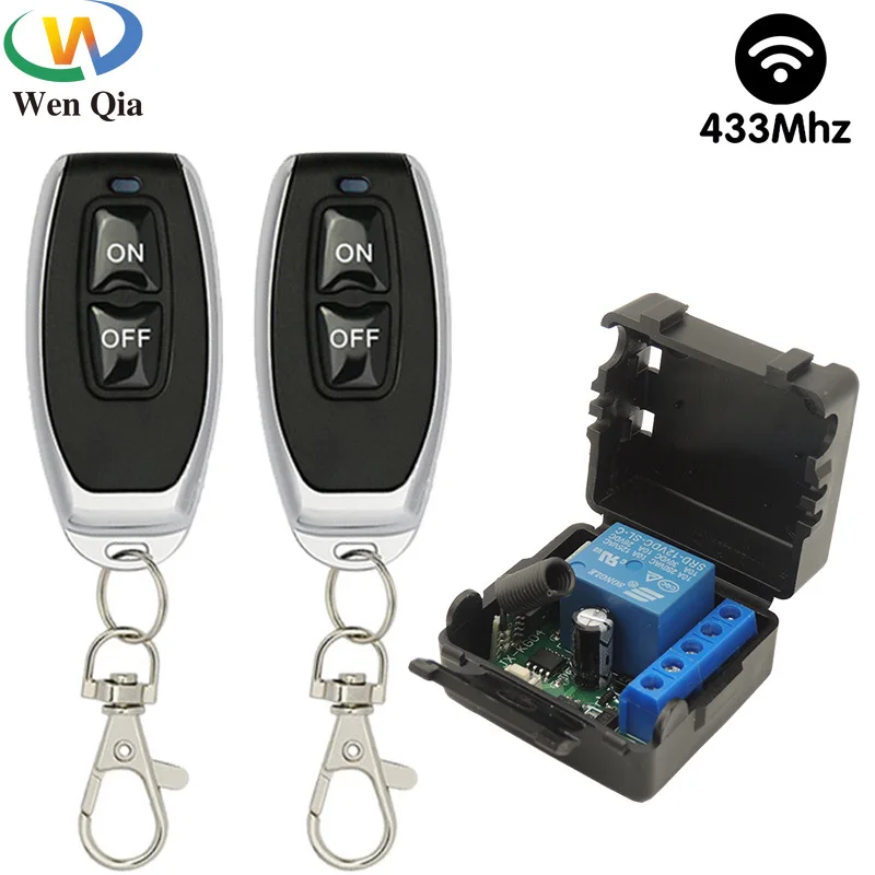 Relay Wireless Remote Switch Light | 12v Wireless Remote Control Switch ...