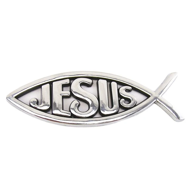 Red Christian Fish Symbol
