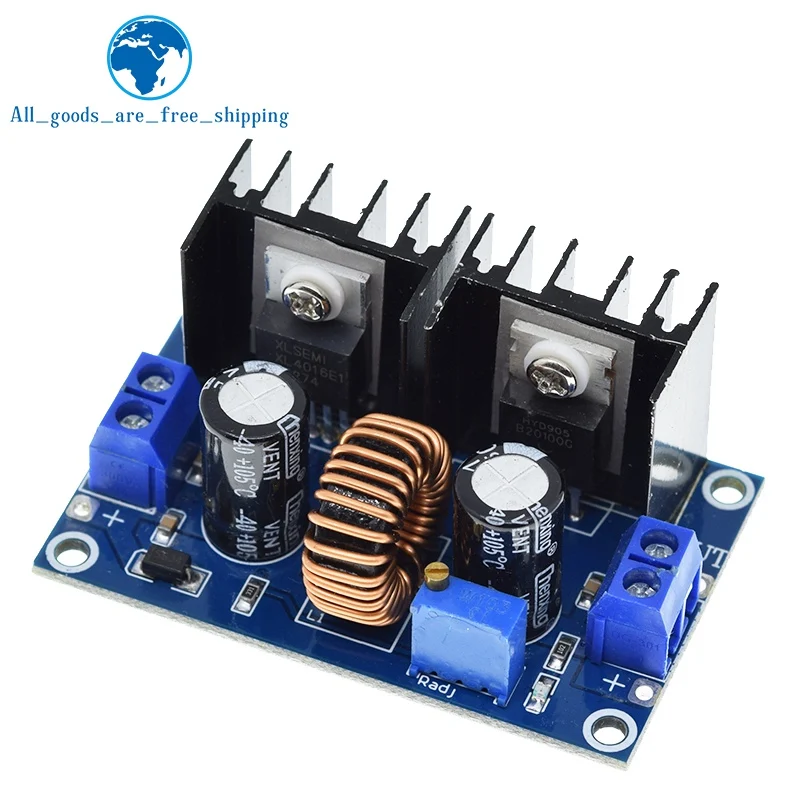 Xl4016 pwm ajustável 4 36v a 1.25 36v step down módulo de placa max 8a ...