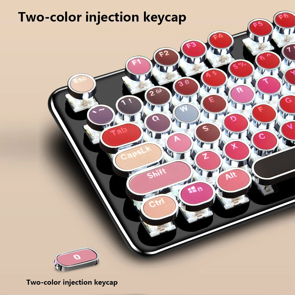 K520 механическая клавиатура USB Проводная клавиатура губная помада ...