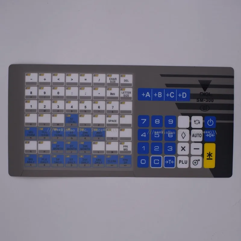 Original nova versão inglês teclado filme para digi sm300 SM 300 escala ...