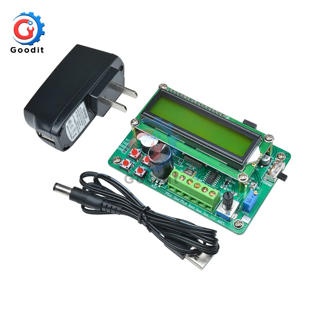 0.01hz - 5mhz Dds Function Signal Generator Module 1602 Lcd Display Sine Triangle Square Wave ...