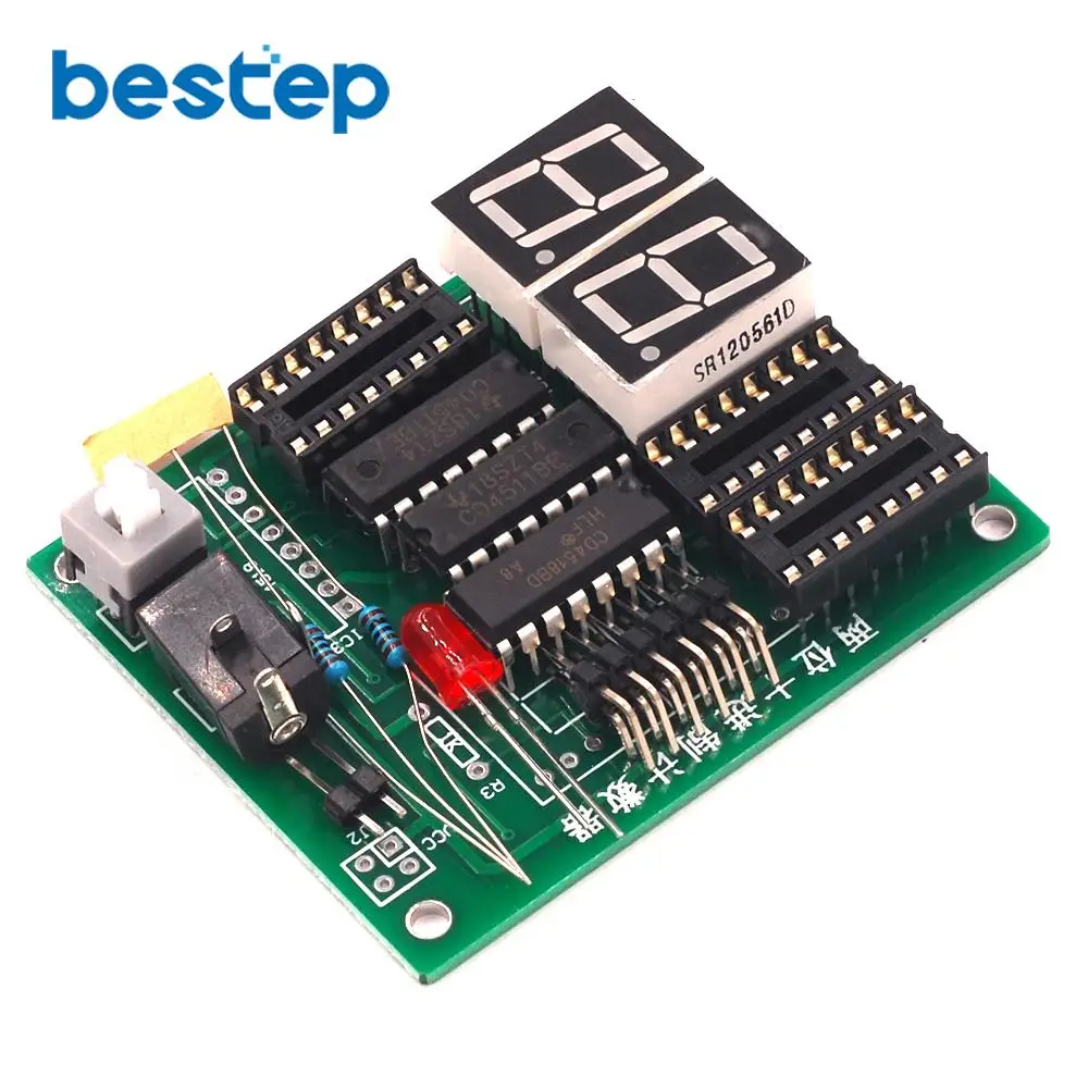 DIY-Kits-Two-Bit-Decimal-Counter-The-2-Bit-Counter-Parts-DIY-Electronic ...