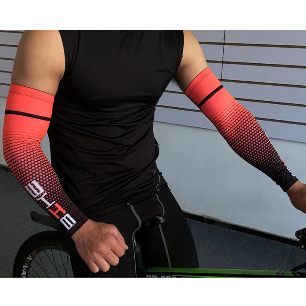 Compression bras,manchons de bras en soie glacée unisexe,1 paire de ...