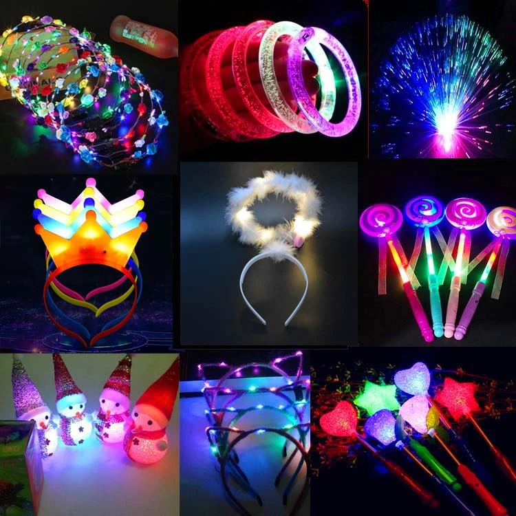1PCS Crown Halo Angel Light Hairband Glow Headband Wand Stick Toy Party ...