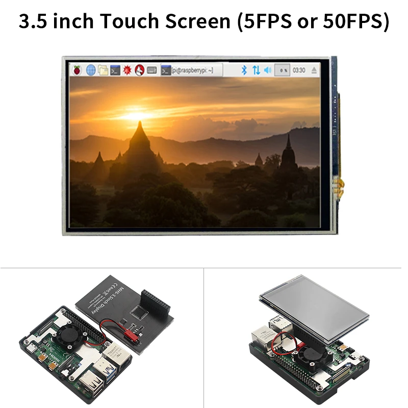 3.5 Inch Raspberry Pi 4 Touch Screen 320x480 Spi Lcd 5 50 Fps Display ...
