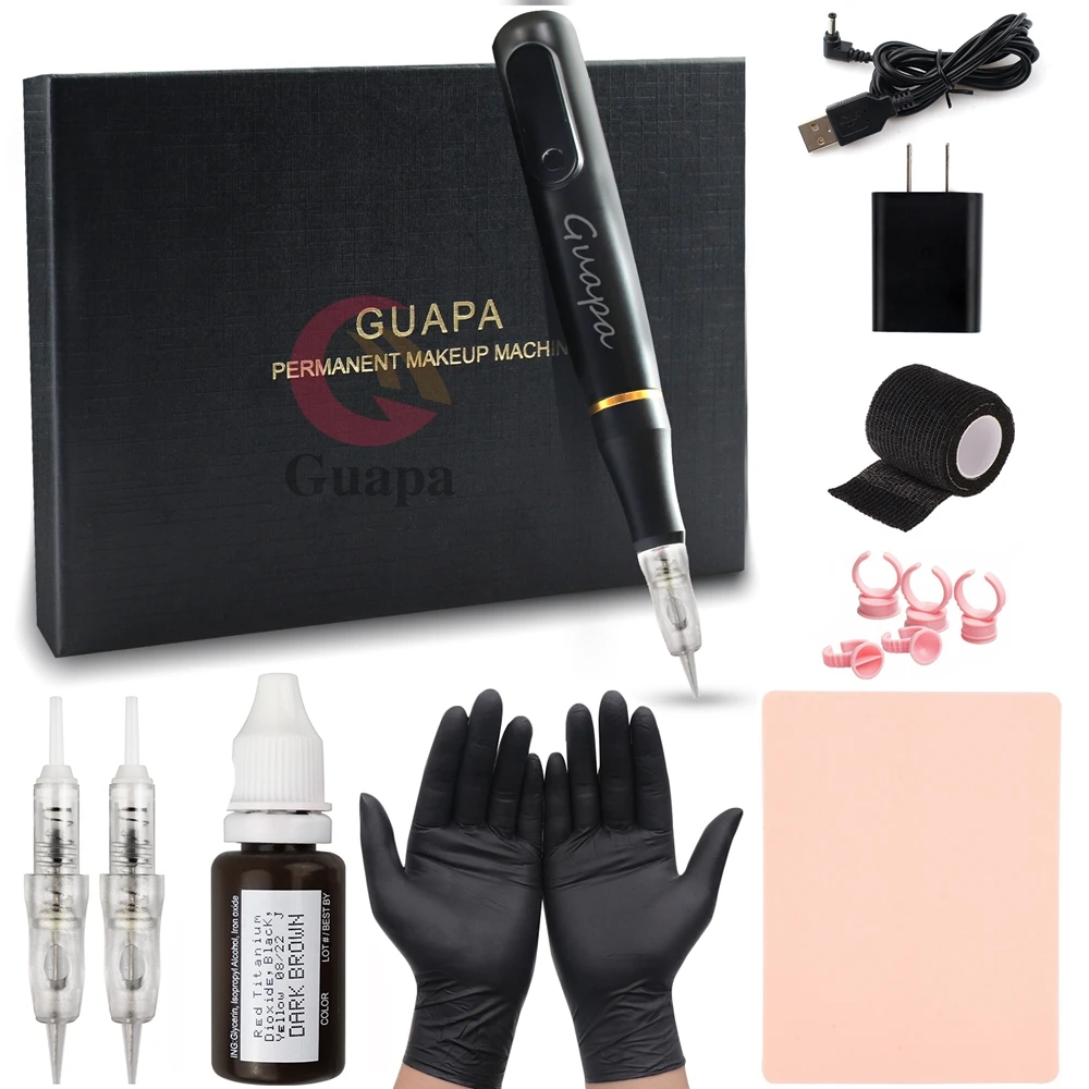 Permanent-Makeup-Machine-Kit-for-Eyebrows-Microblading-Shading-Eyeliner ...