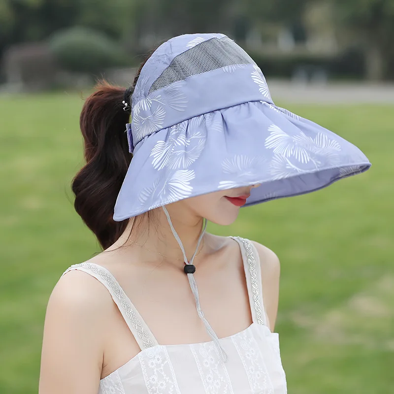 Empty-Top-Sun-Hat-Women-s-Summer-Anti-UV-Outdoor-Sunscreen-Cap-Female ...