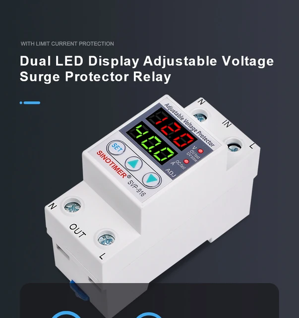 40 Amp Disconnect SPD Residual Current Circuit Breaker With Overload ...