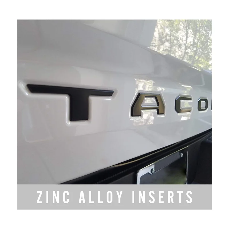 3D Raised Tailgate Insert Letters Emblem for Toyota Tacoma -2019 Emblem ...