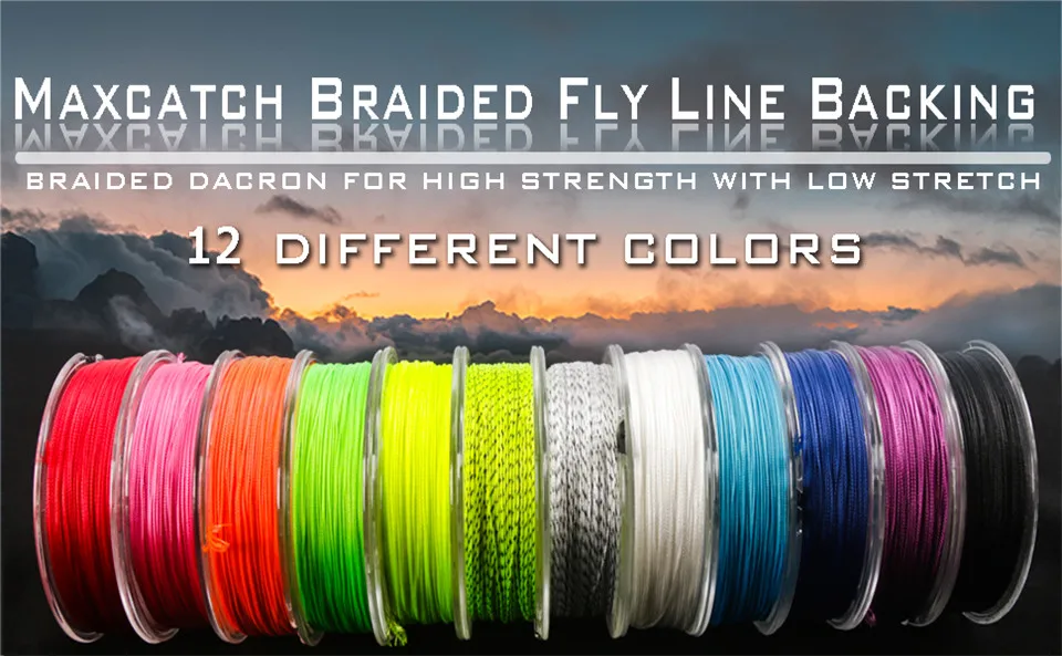 Maxcatch 50/100/300 Yard 30LB Braided Fly Line Backing for Fly Fishing ...