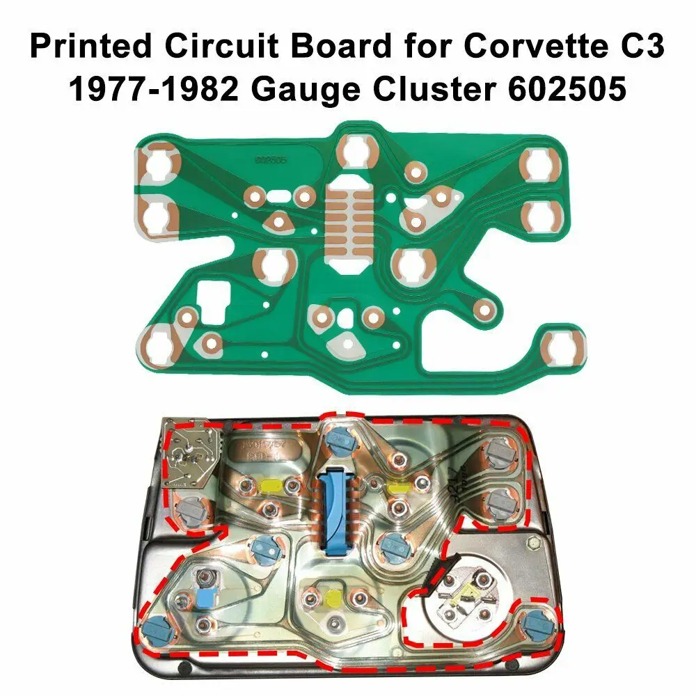 Printed Circuit Board für Corvette C3 1977 1982 Gauge Cluster 602505 ...