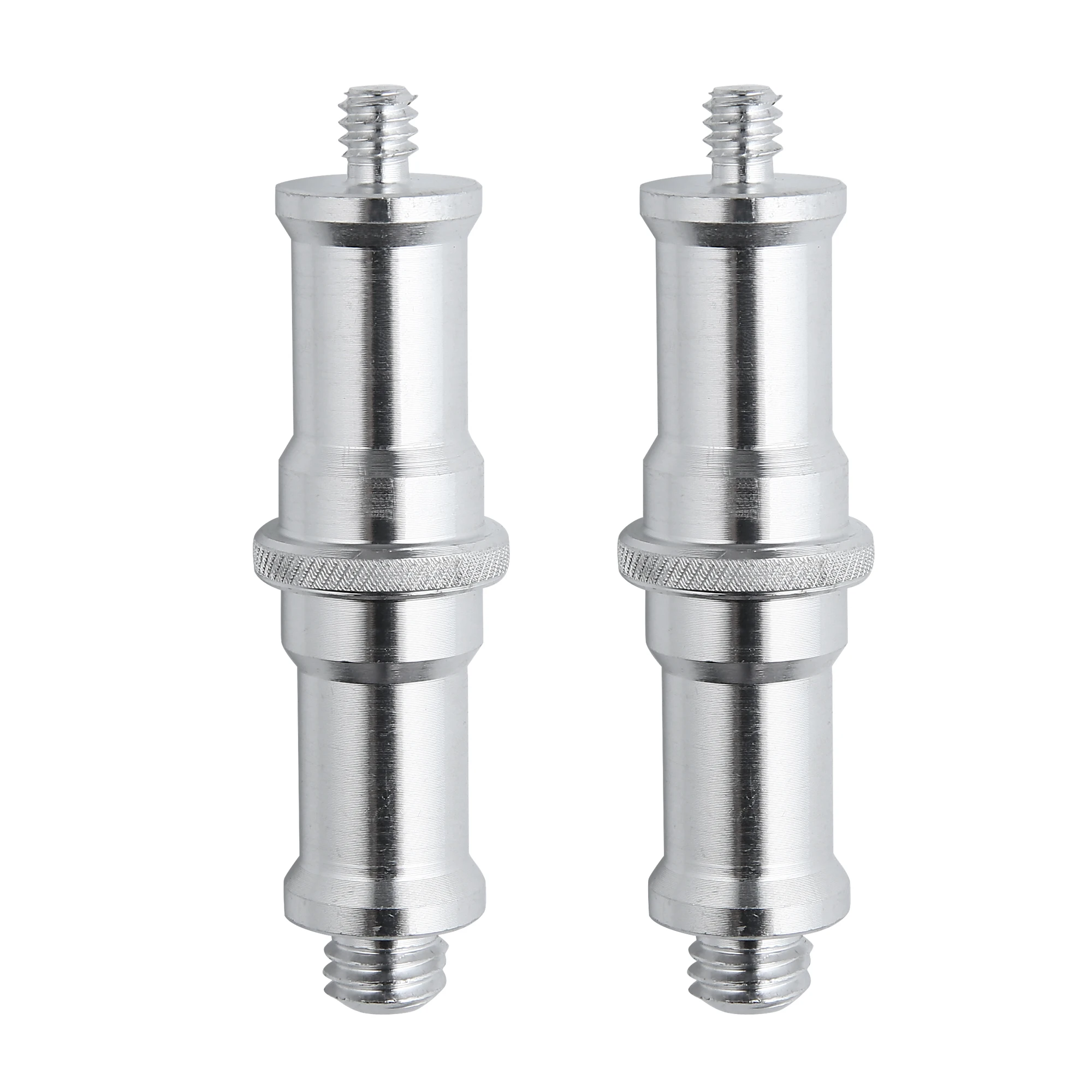 2 Pieces Standard 1/4 to 3/8 inch Metal Male Convertor Threaded Screw ...