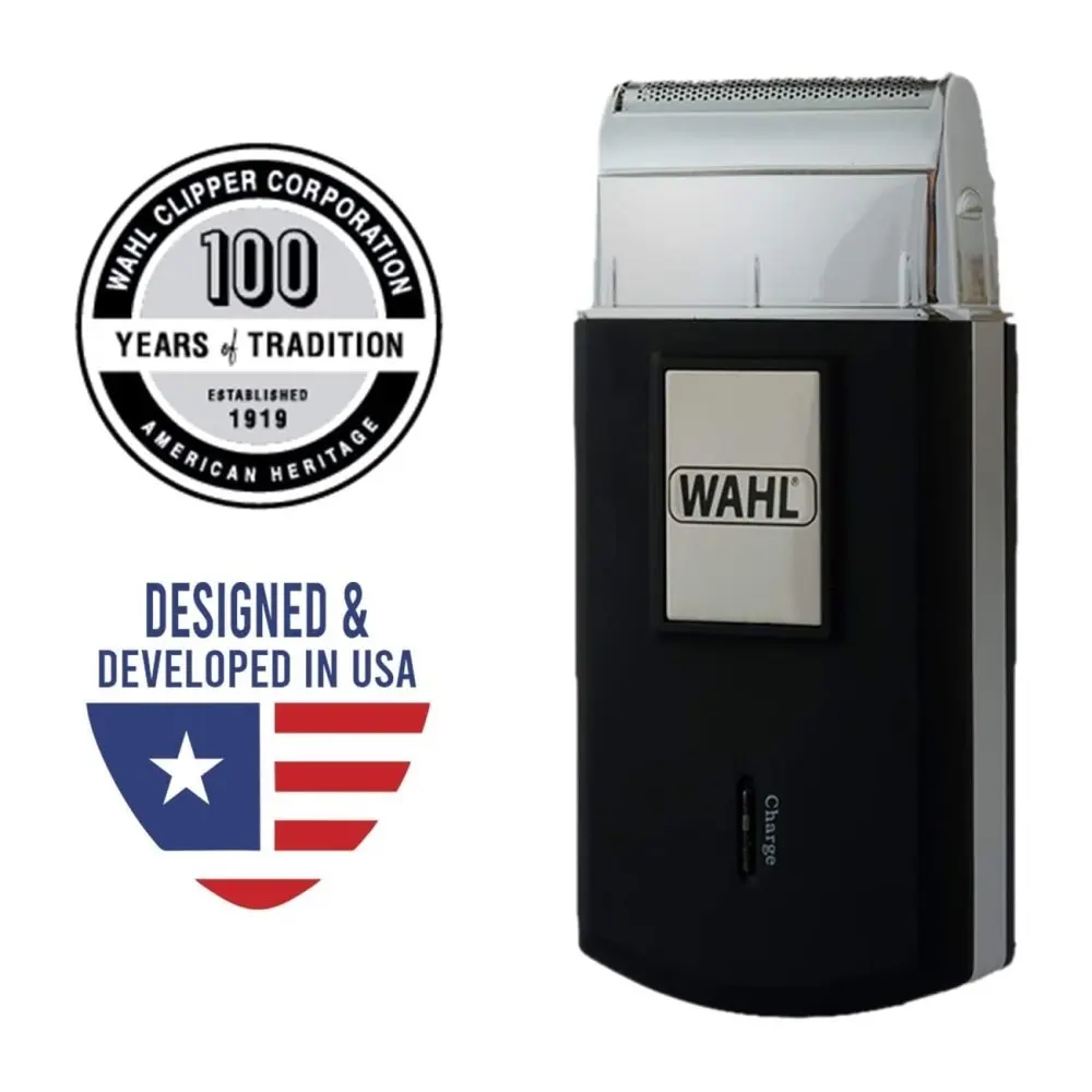 ORIGINAL Wahl Travel Shaver Portable Electric Shaver Mini Beard Trimmer ...