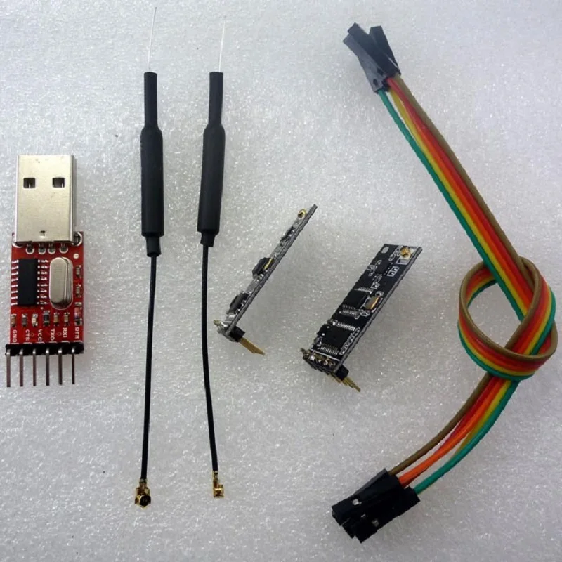 2x UART RF Wireless Transceiver Module + USB to TTL RS232 Telemetry Kit ...