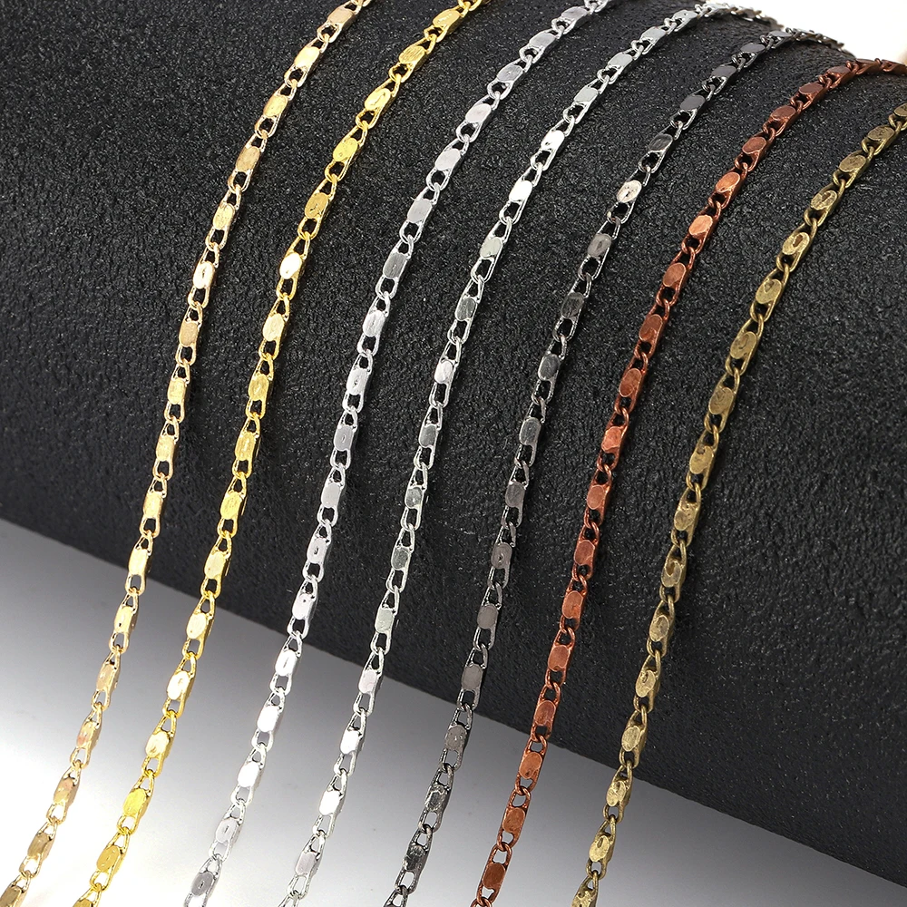 5M-Lot-Width-1-6mm-Copper-Gold-Press-Rounding-Flat-Chains-Flattened ...
