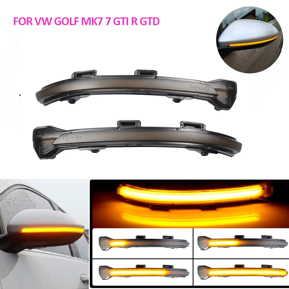 Clignotant dynamique LED pour VW Golf 75 MK75 GTI R GTD RLINE MK7 7 2 ...