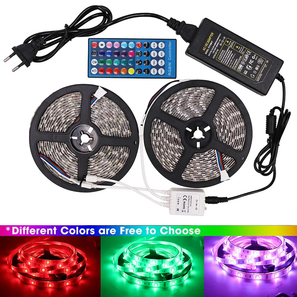 Low price, good service 5M 5050 LED Strip light DC 12V RGB RGBW RGBWW ...