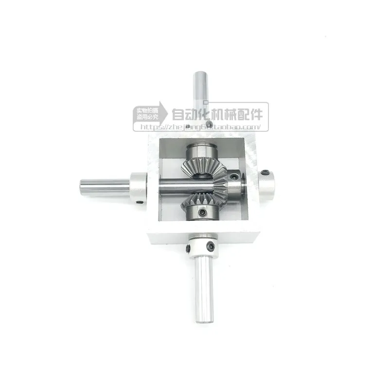 90-Degree-Angle-Drive-Small-Bevel-Gear-Angulator-One-In-Two-Out ...