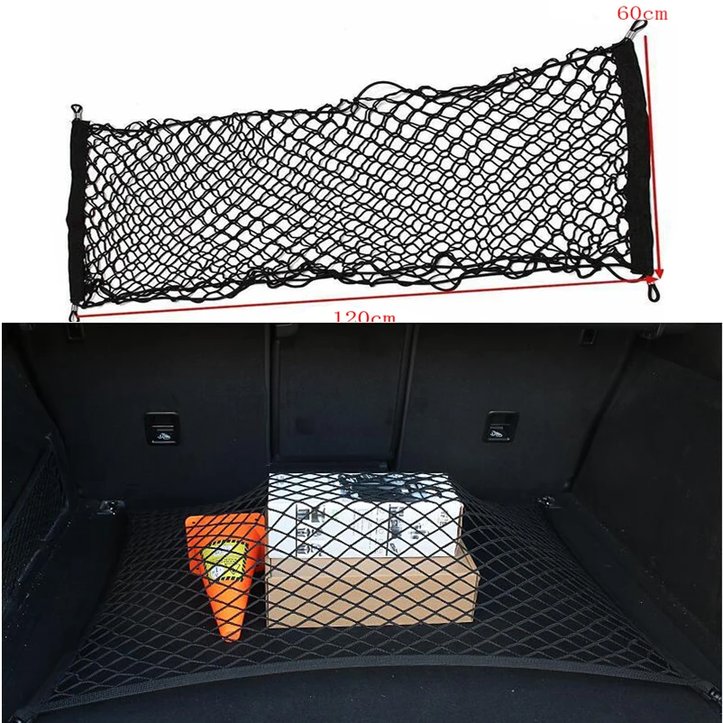 120*60 Cm Car-styling Boot String Mesh Elastic Nylon Rear Back Cargo ...