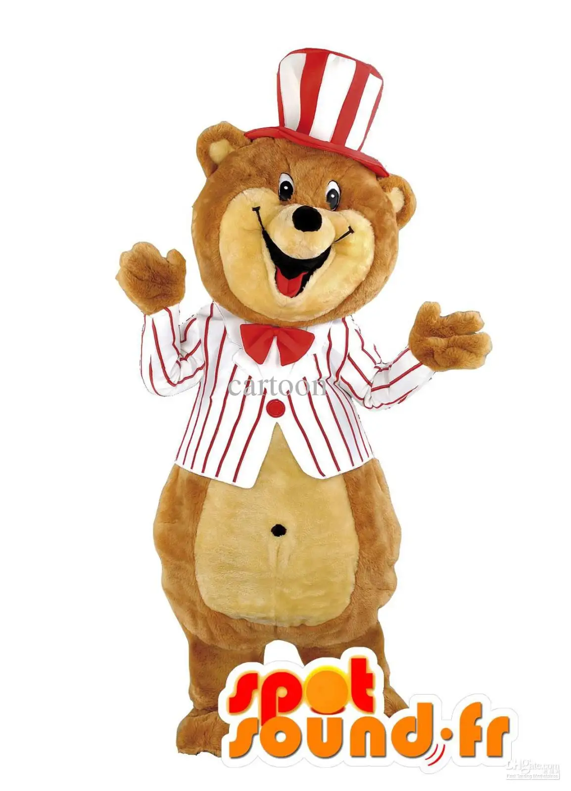 Discount factory sale USA Bear mascot costume adult cartoon mascot ...