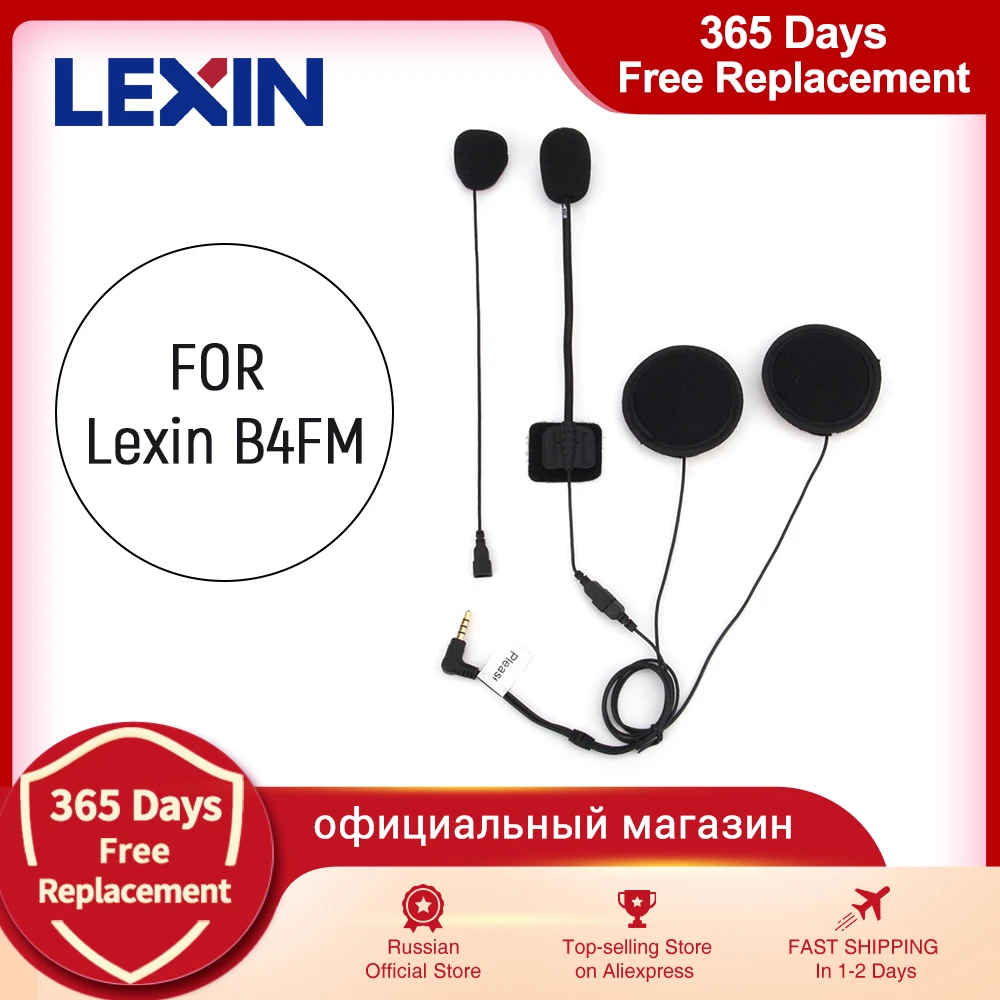 Brand Lexin Intercom Headsets For Lx-b4fm Motorcycle Helmet Accessories ...