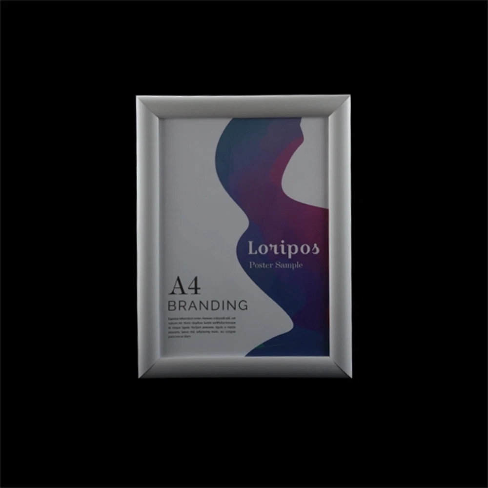 A4 개방형 알루미늄 간판 홀더 벽걸이 포스터 배너 프레임 랙 벽걸이 사진 프레임 그림 문학 디스플레이rack Frame