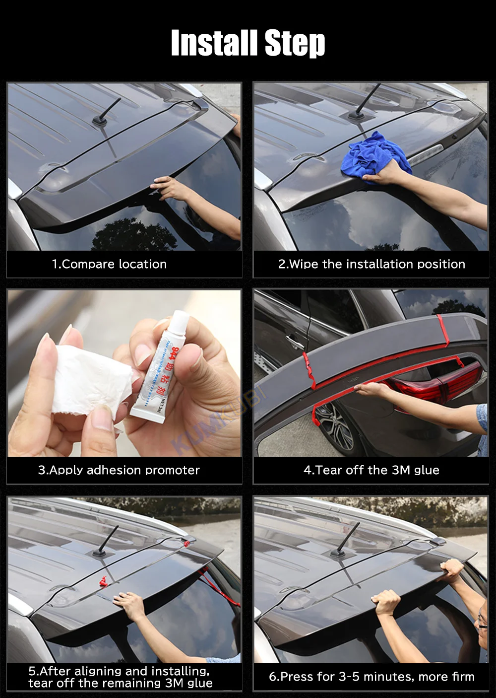 KUMIKUBI For Mitsubishi Outlander Carbon Fiber Spoiler 2013-2020 Car ...