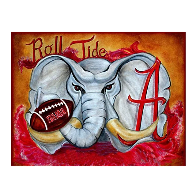 Crimson Tide Elephant Drawing