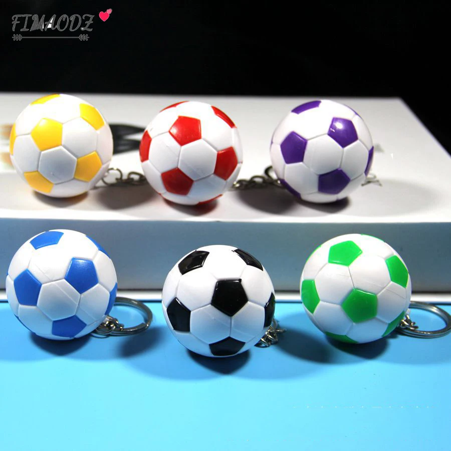 FIMAODZ Sports Football Keychain Colorful Soccer Ball Club Bag Pendant ...