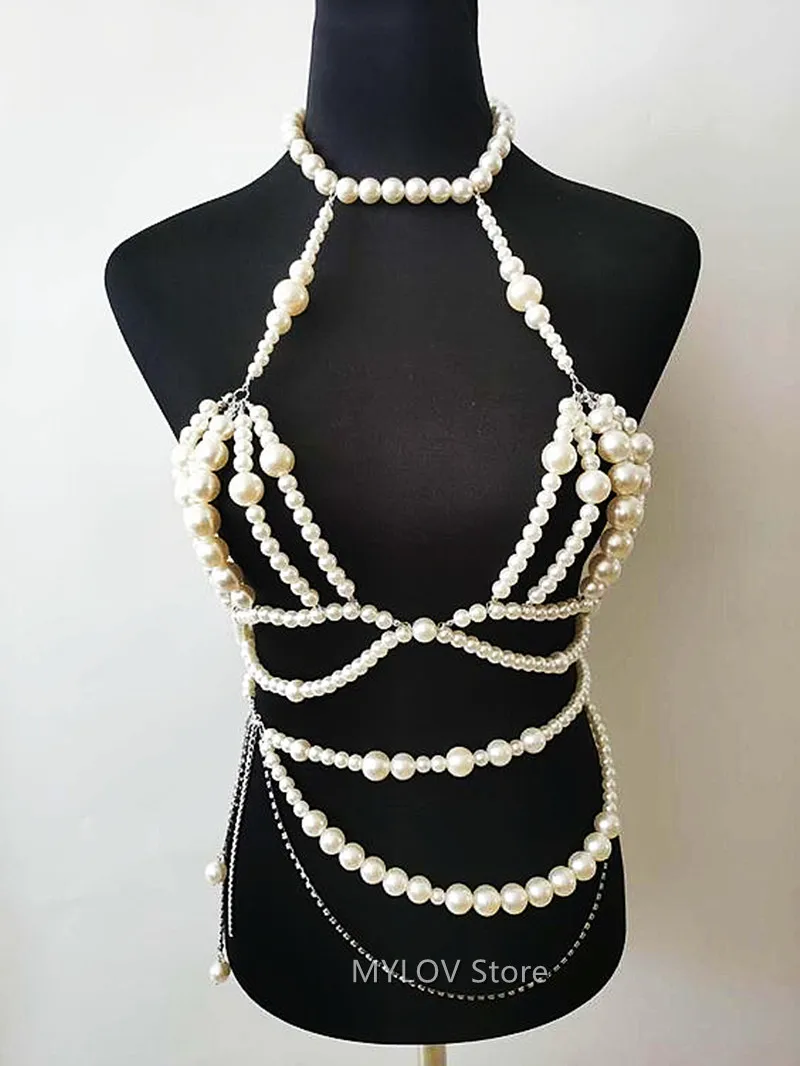 P0256-Fashion-Women-Imitation-Pearl-Bra-Waist-Body-Chain-Necklace ...