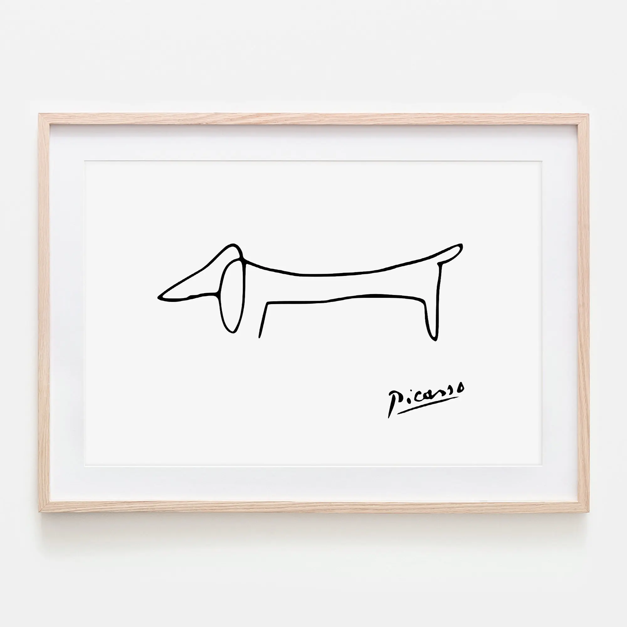 Picasso Exhibition Poster Picasso Art The Dog Line Art Print The ...