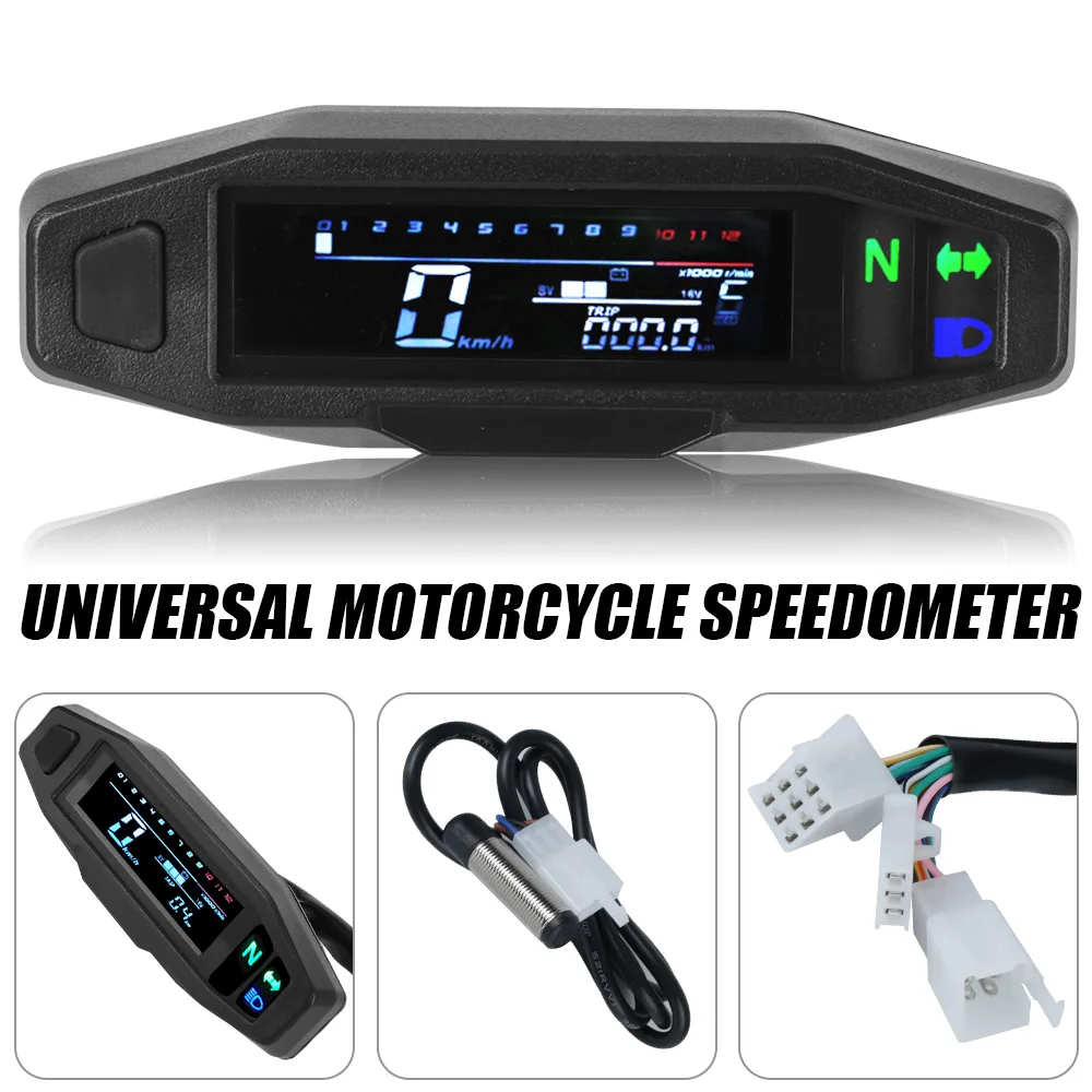 Mini-RPM-Motorcycle-Meter-Speedometer-Digital-Odometer-Electric ...
